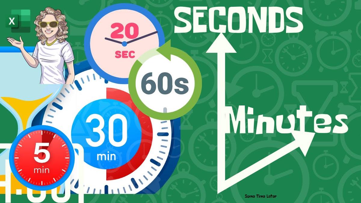 Converting Seconds To Minutes. Work With Time In Excel.