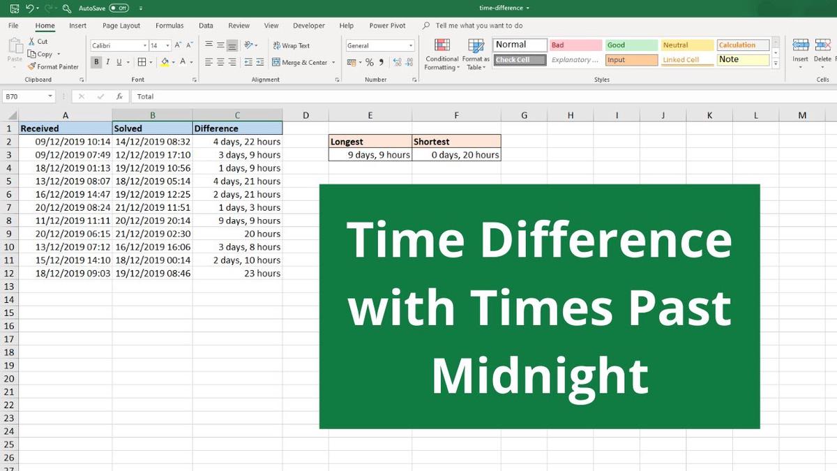 Converting Seconds To Minutes. Work With Time In Excel.