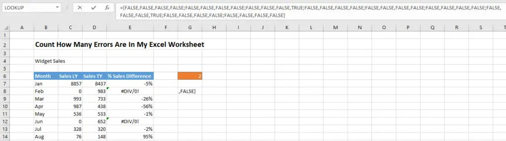 Formula Friday - How To Count Formula Errors On An Excel Worksheet ... Formula Friday - How To Count Formula Errors On An Excel Worksheet ...