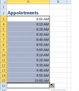 Easily Create A Sequence Of Regularly Spaced Time Intervals In Excel ...