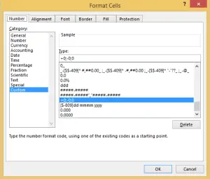 Display a Plus + Sign On Positive Numbers- Custom Formatting In Excel