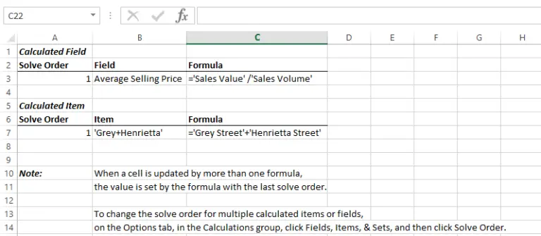 List Calculated Fields And Items In Your Excel Pivot Table