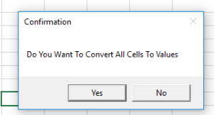 Using A VBA Message Box To Confirm A Macro