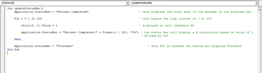 A Simple VBA Progress Bar. Easy Macro.