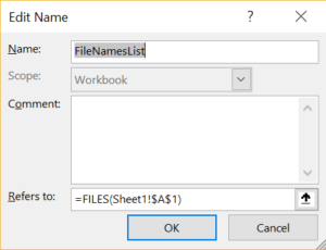 Generate A List Of Files In A Folder - Without Macros or VBA Code ...