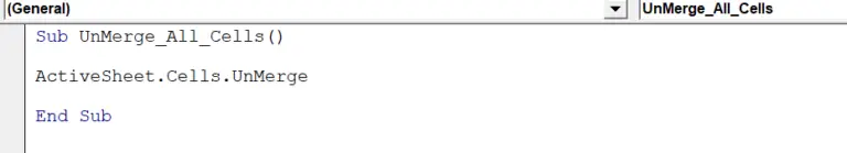 Unmerge All Merged Cells In Your Excel Worksheet How To