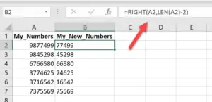 Delete The First Two Digits In My Cells. - How To Excel At Excel