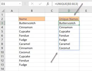 The Unique Function In Excel. - How To Excel At Excel