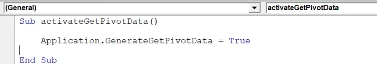 Disable Or Enable GetPivotData. - How To Excel At Excel