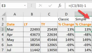 How To Calculate Percentage Variance Or Change